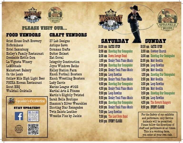 WEST FEST MAP - Sprankle Woods